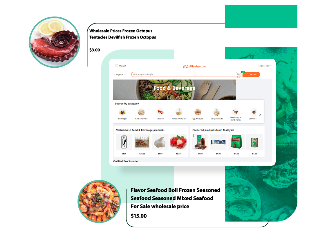 Alibaba Food Product Data Scraping Services - Scrape Alibaba Sea Food Data Alibaba Food Product Data Scraping Services - Scrape Alibaba Sea Food Data