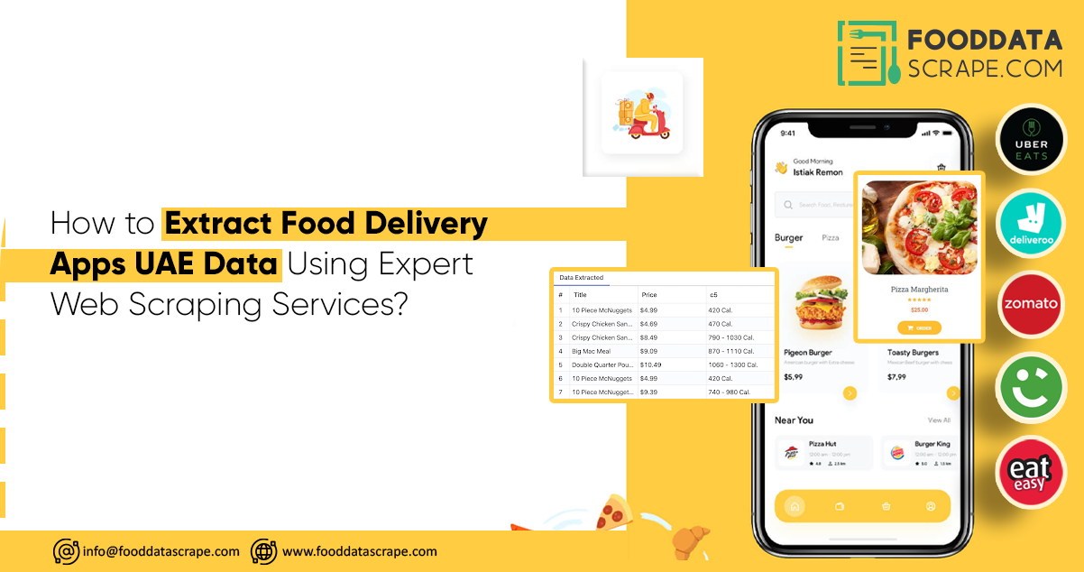 How to Extract Food Delivery Apps UAE Data Using Expert Web Scraping Services?