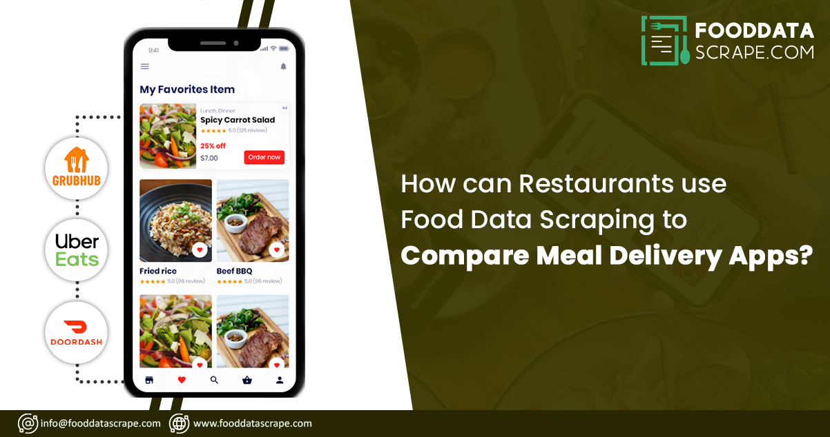 How can Restaurants use Food Data Scraping to Compare Meal Delivery Apps?
