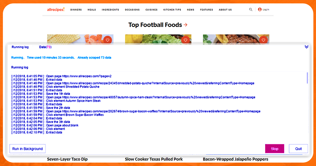 How to Scrape Food Recipe Data from Allrecipes?