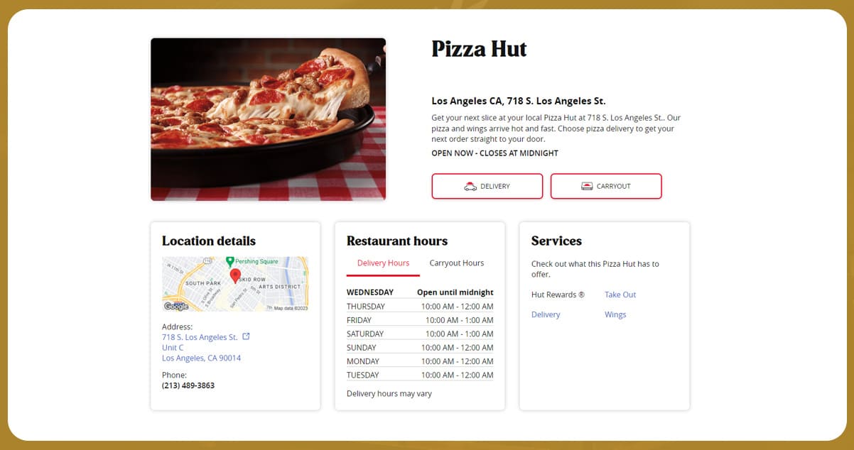 How to Scrape Data from a Pizza Hut Website?