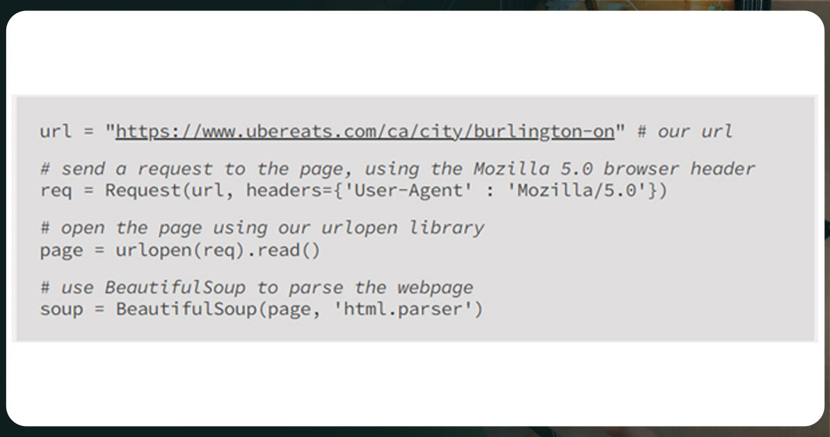 How to Scrape Restaurants and Menus Data from Uber Eats?