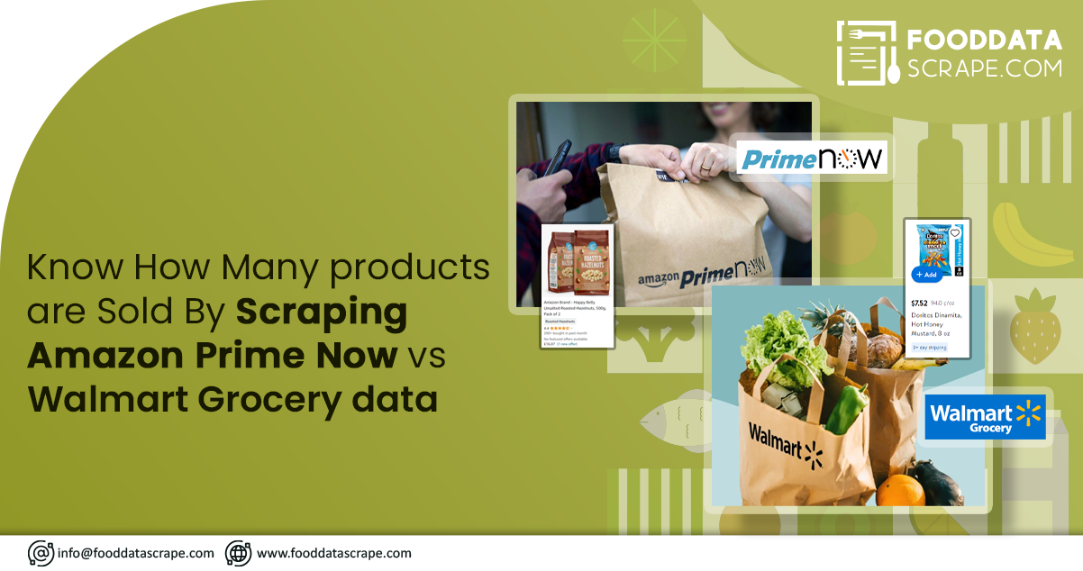 Know How Many products are Sold By Scraping Amazon Prime Now vs Walmart ...