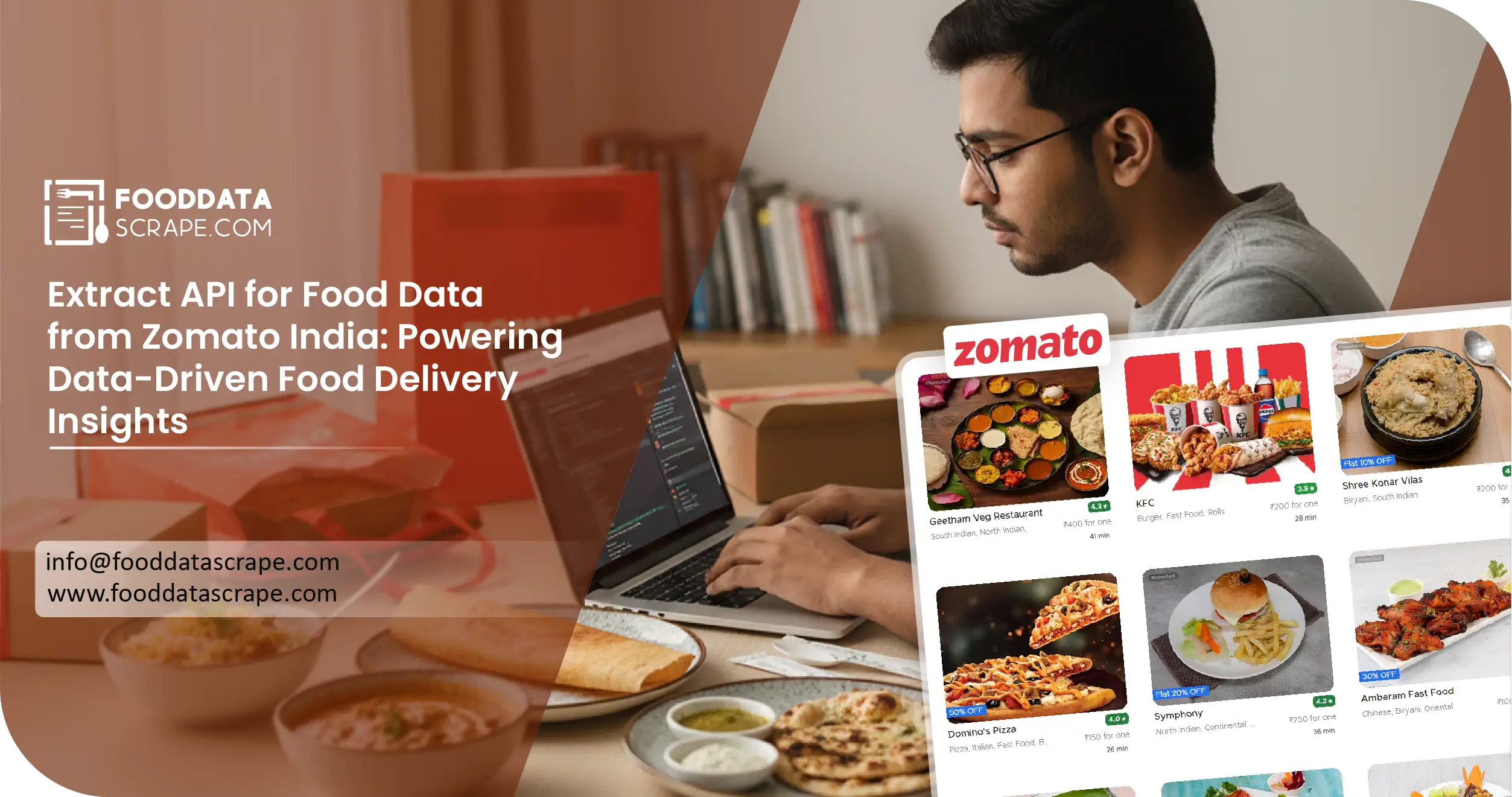 Extract API for Food Data from Zomato India