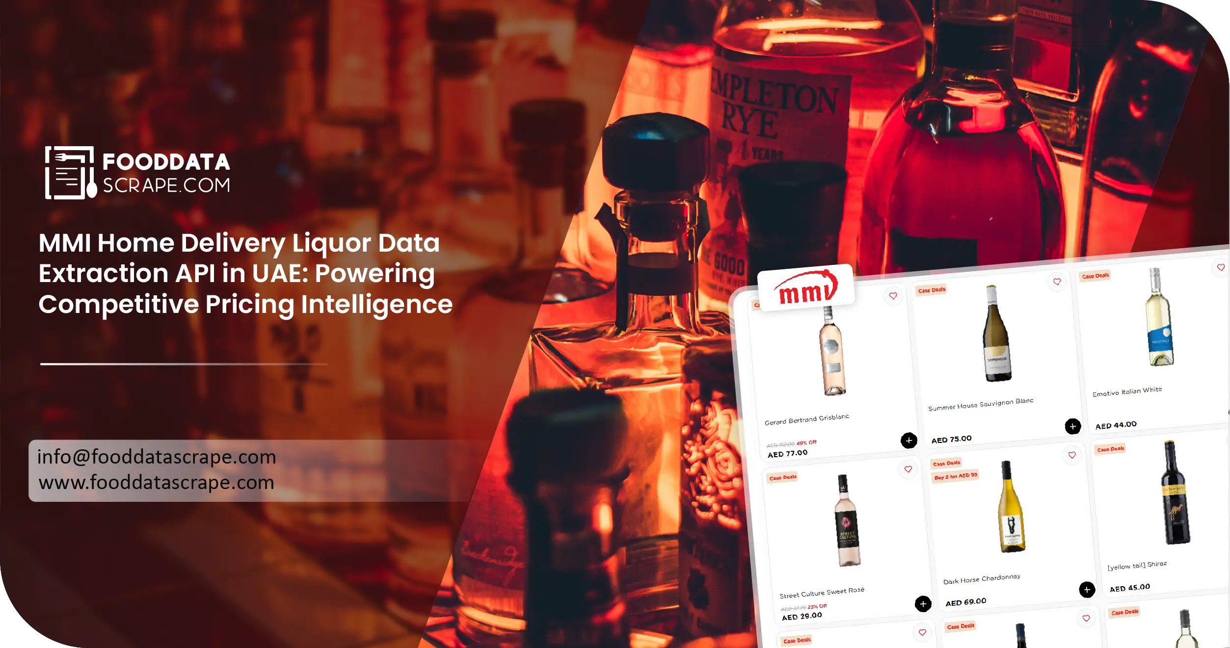 MMI Home Delivery Liquor Data Extraction API in UAE