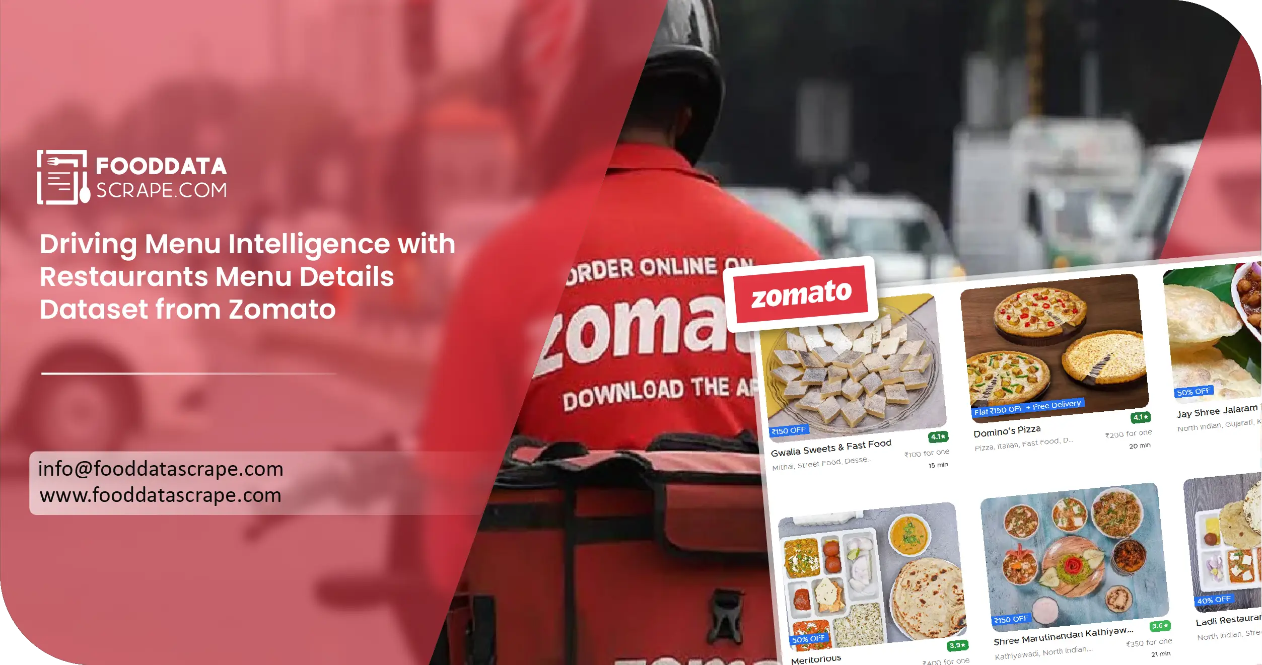 Leverage Restaurants Menu Details Dataset from Zomato