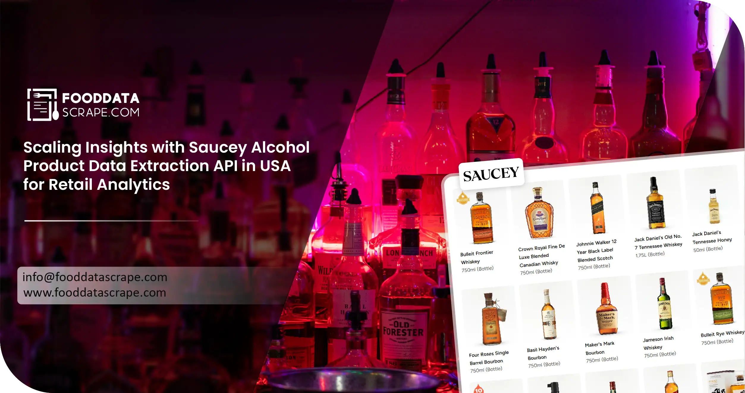 Saucey Alcohol Product Data Extraction API in USA
