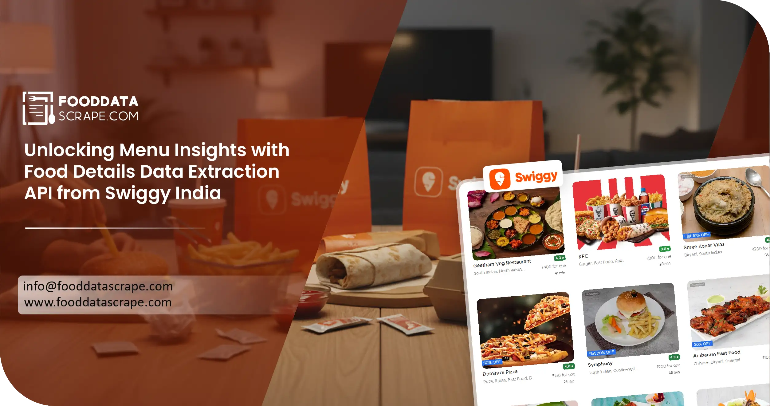 Food Details Data Extraction API from Swiggy India