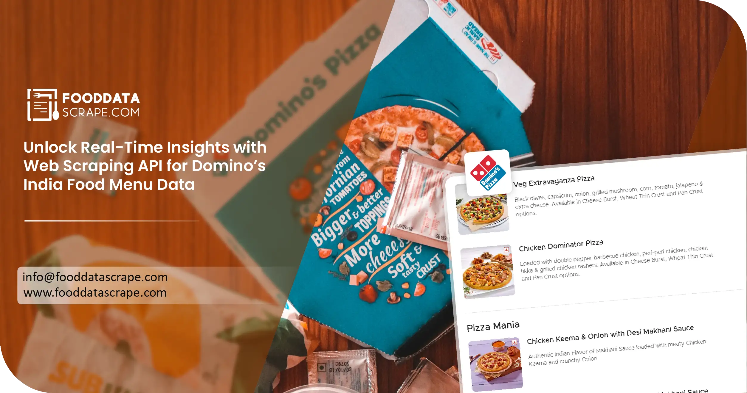 Web Scraping API for Domino’s India Food Menu Data