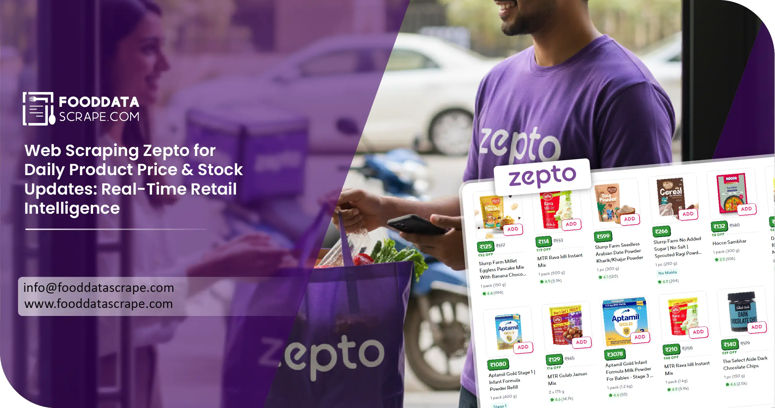Web Scraping Zepto for Daily Product Price & Stock Updates