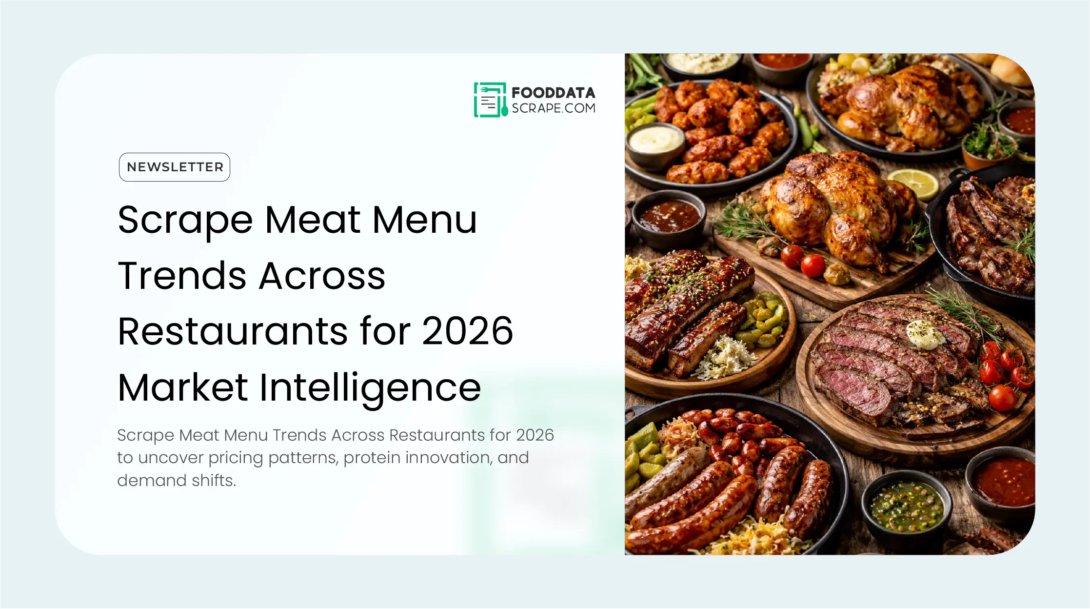 Scrape Meat Menu Trends Across Restaurants for 2026.